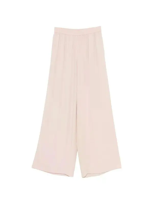 GIANLUCA CAPANNOLO Beige Wide Leg Elasticated Waist Trousers - Neutrals