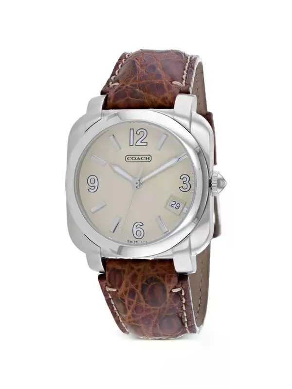 COACH Logo Detail Watch - Neutrals