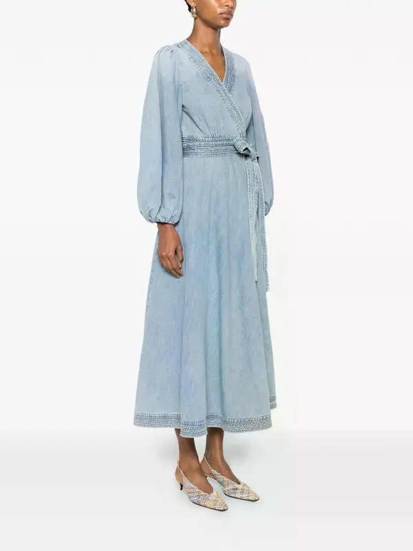 Zimmermann Indra Belted Midi Dress