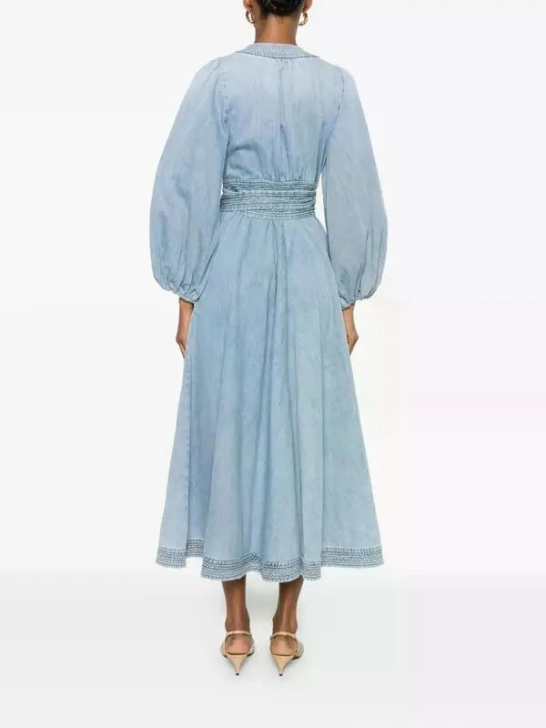 Zimmermann Indra Belted Midi Dress