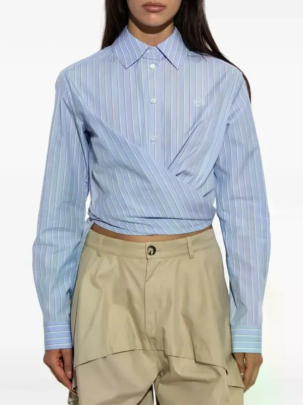 Loewe Striped Wrap Shirt