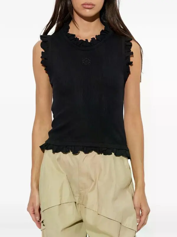 Loewe Anagram Embroidered Sleeveless Top