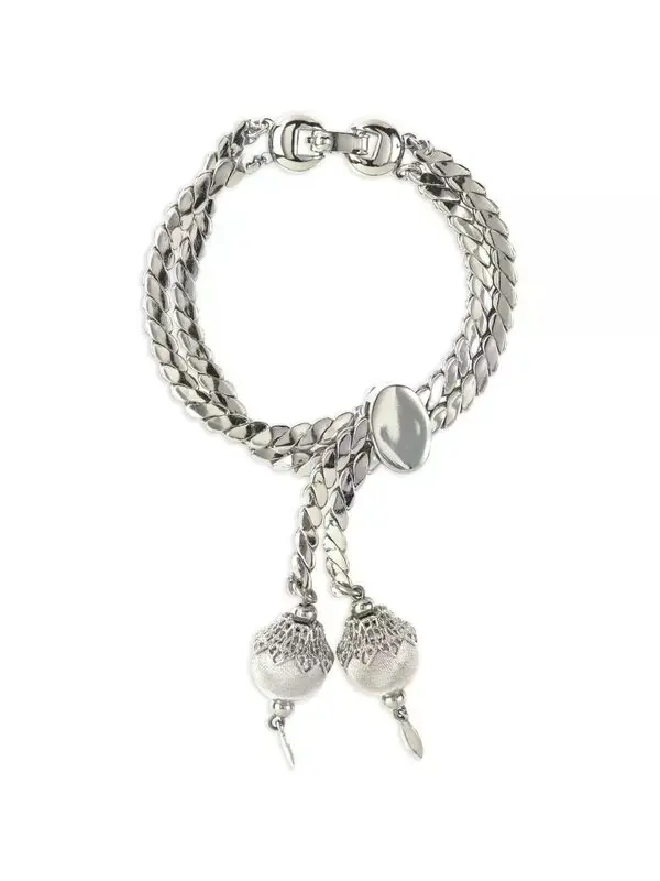 MONET Adjustable Chain Bracelet - Silver