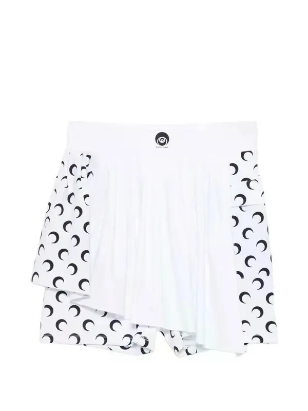 MARINE SERRE Athleisure Mini Skirt - White