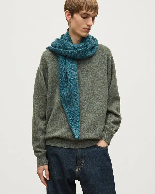Johnstons Of Elgin Keill Marl Cashmere Triangle
