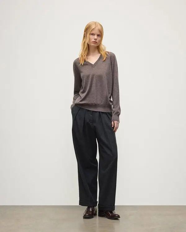 Johnstons Of Elgin Beatrice Superfine Cashmere Jumper - Brown