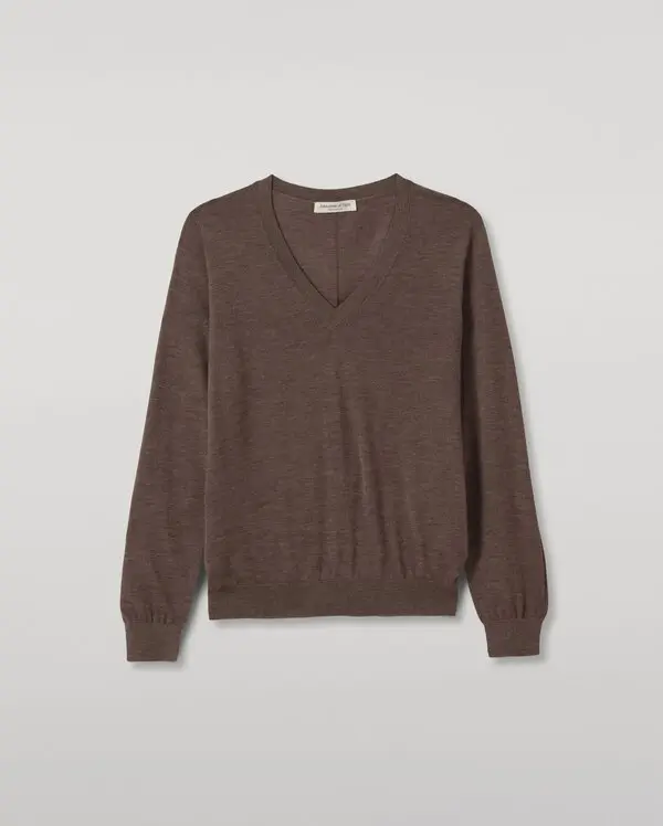 Johnstons Of Elgin Beatrice Superfine Cashmere Jumper - Brown