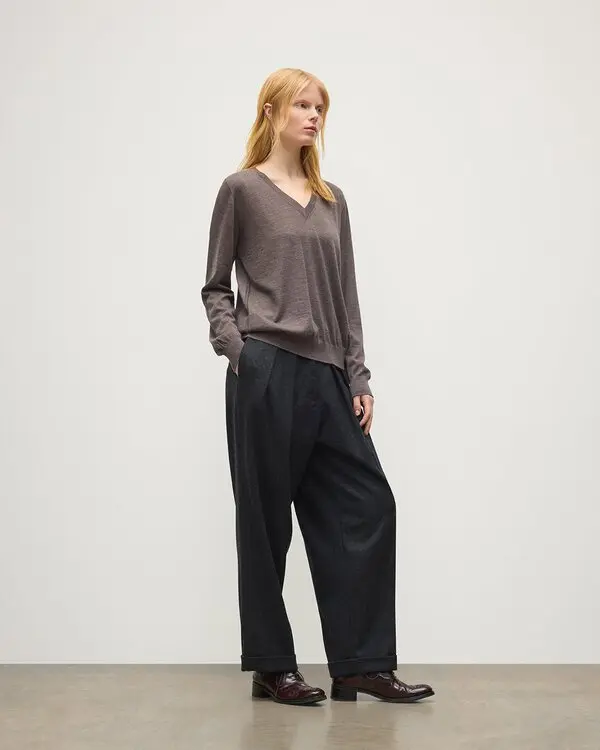 Johnstons Of Elgin Beatrice Superfine Cashmere Jumper - Brown