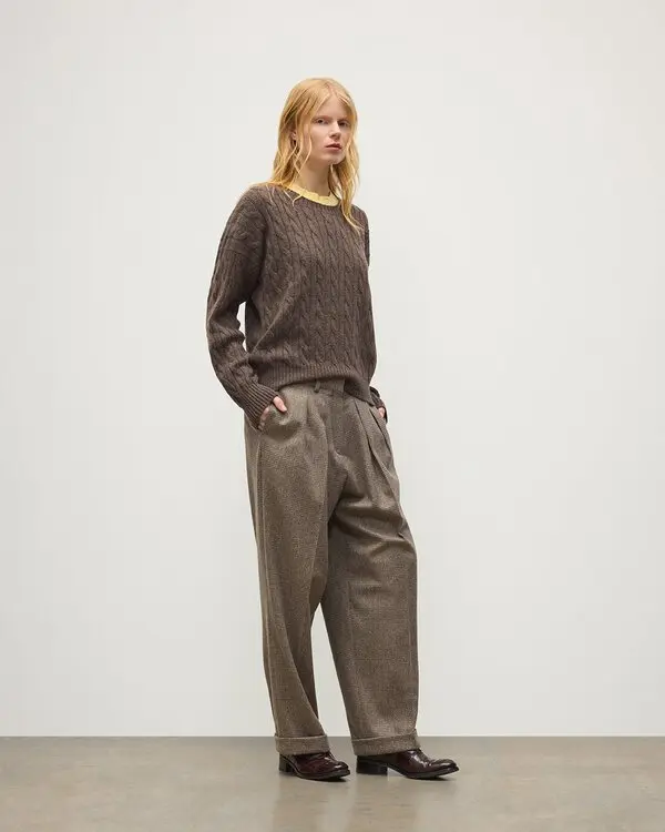 Johnstons Of Elgin Kylesku Cashmere Jumper - Brown