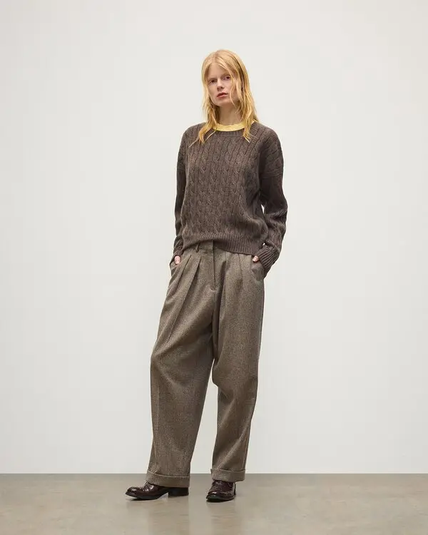 Johnstons Of Elgin Kylesku Cashmere Jumper - Brown