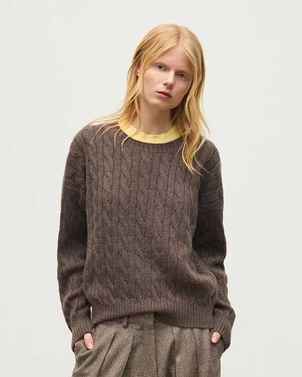 Johnstons Of Elgin Kylesku Cashmere Jumper - Brown