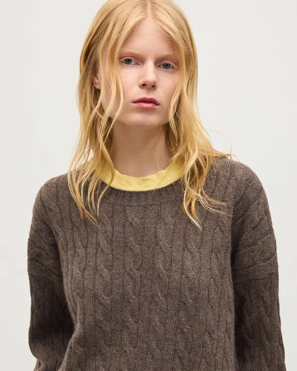 Johnstons Of Elgin Kylesku Cashmere Jumper - Brown