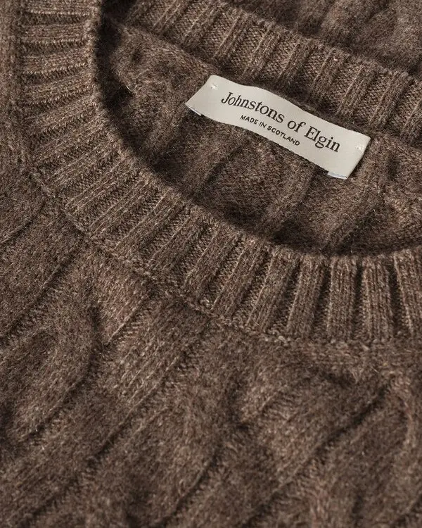 Johnstons Of Elgin Kylesku Cashmere Jumper - Brown