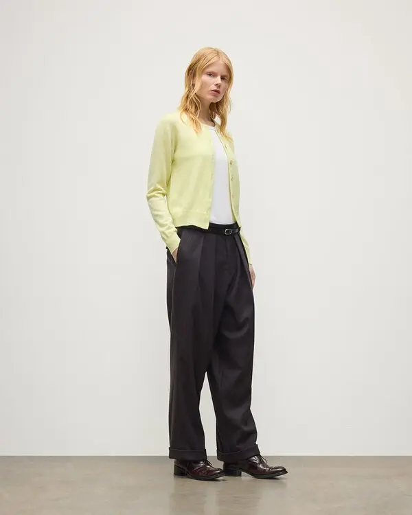 Johnstons Of Elgin Cashmere Cardigan - Yellow
