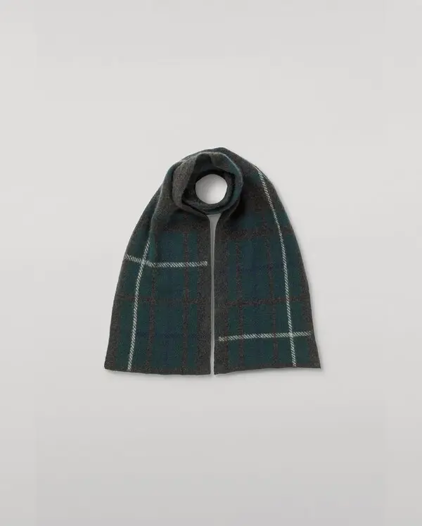 Johnstons Of Elgin Baird Charcoal Brushed Cashmere-silk Scarf - Grey