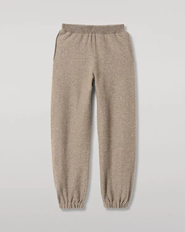 Johnstons Of Elgin Cashmere Twill Knit Trousers