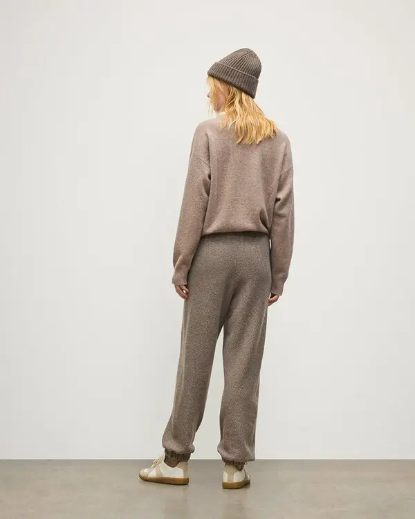 Johnstons Of Elgin Cashmere Twill Knit Trousers