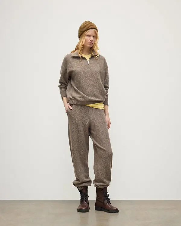 Johnstons Of Elgin Pure Cashmere Half-zip Jumper