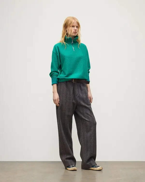 Johnstons Of Elgin Cashmere Half-zip Sweater