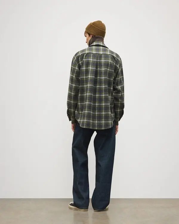 Johnstons Of Elgin Capercaillie Plaid Wool & Cashmere Blend Overshirt