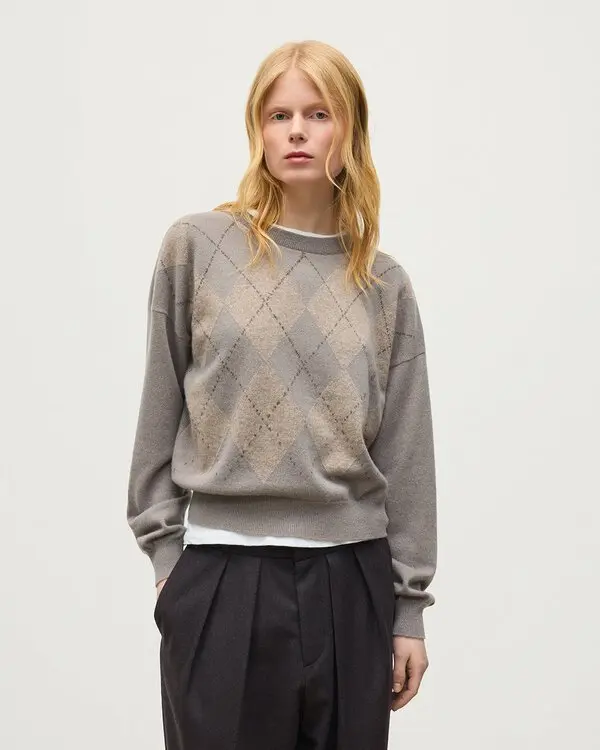 Johnstons Of Elgin Clan Argyle Cashmere Jumper