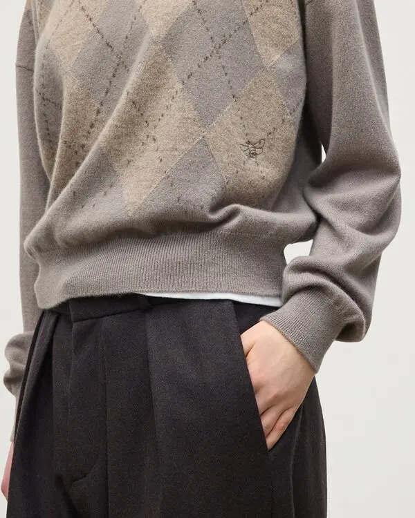 Johnstons Of Elgin Clan Argyle Cashmere Jumper