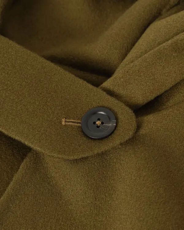 Johnstons Of Elgin Hooded Cashmere Cape - Green