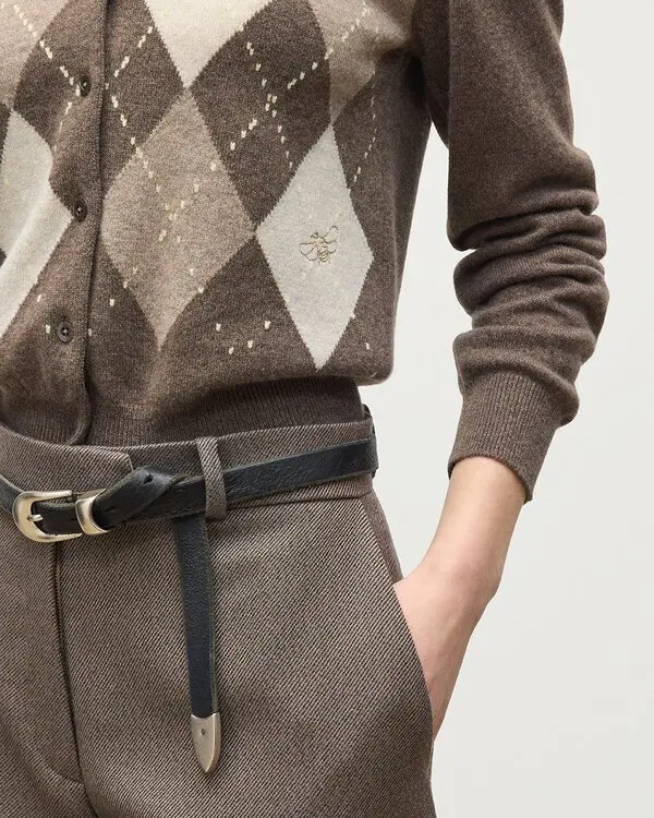 Johnstons Of Elgin Clan Argyle Cashmere Cardigan