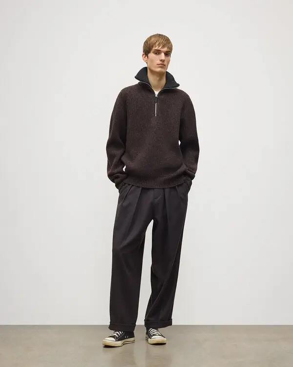 Johnstons Of Elgin Chalmers Lambswool Half-zip Jumper