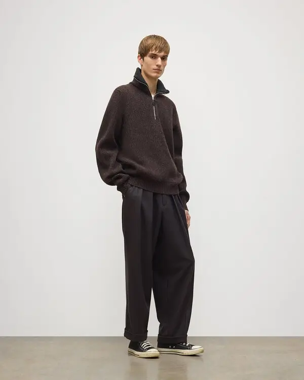 Johnstons Of Elgin Chalmers Lambswool Half-zip Jumper