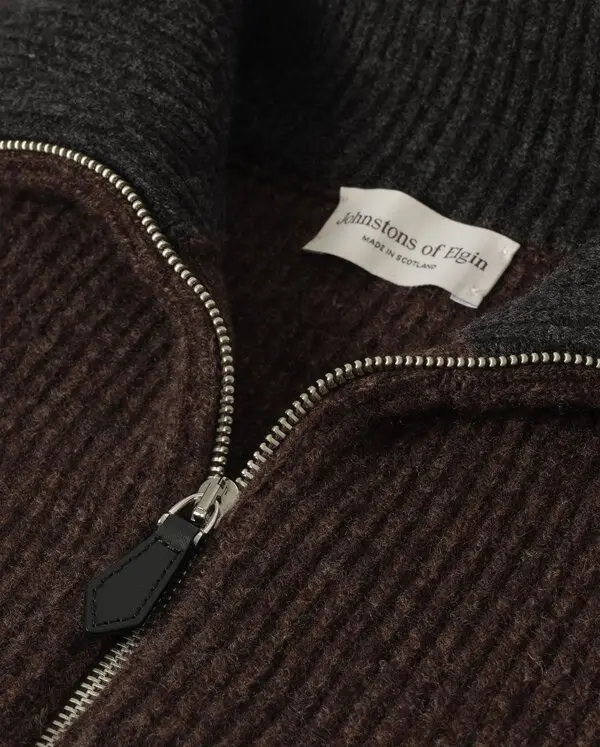 Johnstons Of Elgin Chalmers Lambswool Half-zip Jumper
