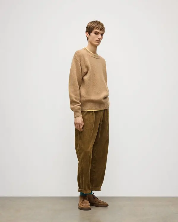 Johnstons Of Elgin Murchison Camel Marble Cashmere & Cotton Jumper