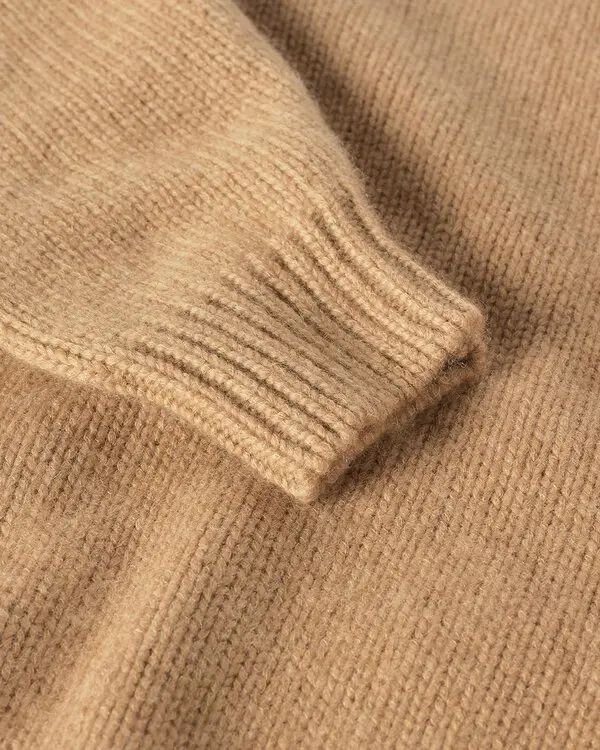 Johnstons Of Elgin Murchison Camel Marble Cashmere & Cotton Jumper