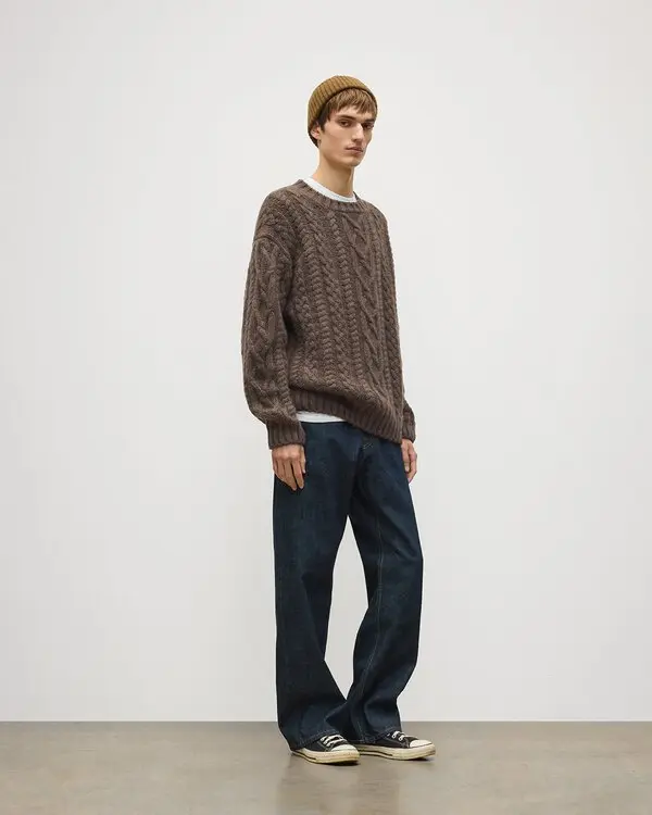 Johnstons Of Elgin Macdonald Aran Cable Cashmere Jumper