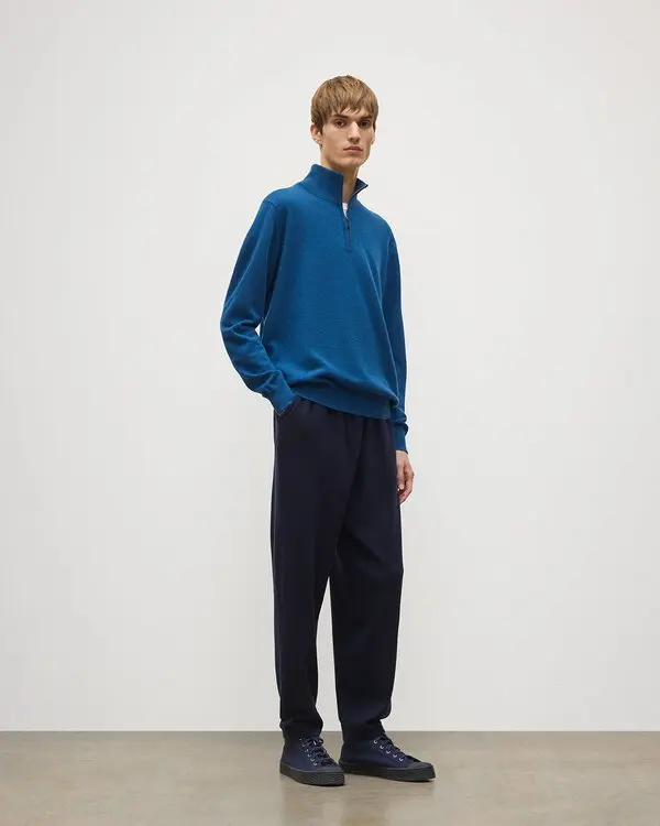 Johnstons Of Elgin Reuben Cashmere Zip Neck Jumper
