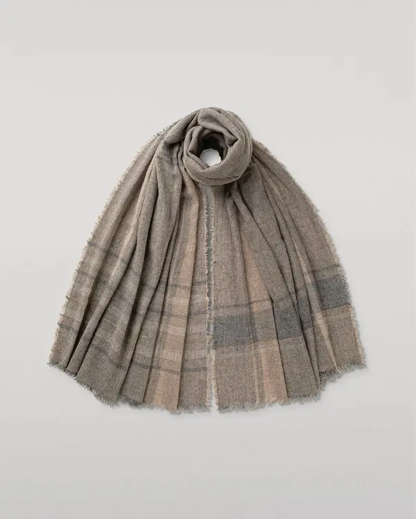 Johnstons Of Elgin Gullane Cashmere Stole - Natural