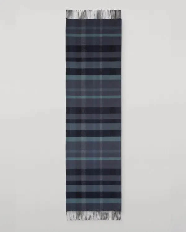 Johnstons Of Elgin Tantallon Cashmere Scarf - Blue