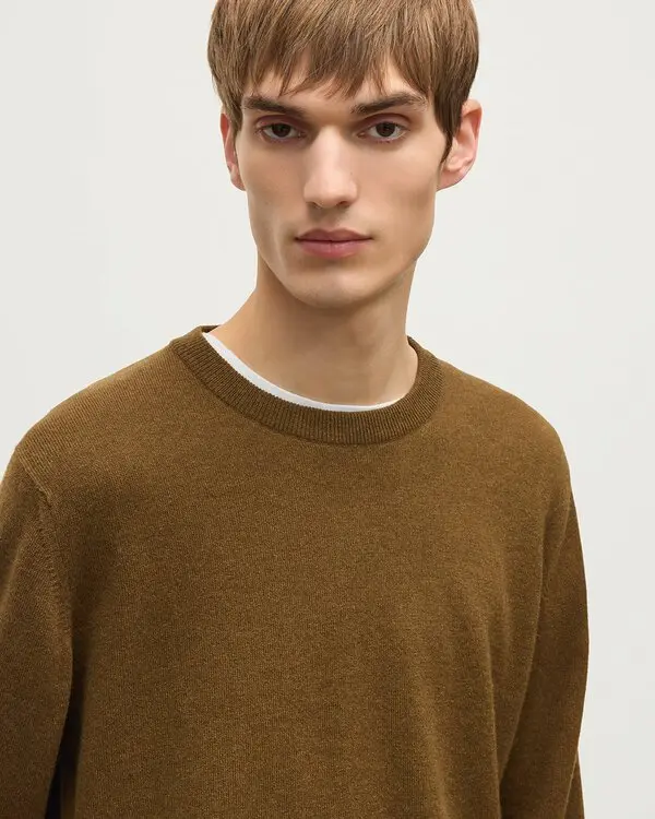Johnstons Of Elgin Reuben 2-ply Cashmere Crew Neck Jumper - Green