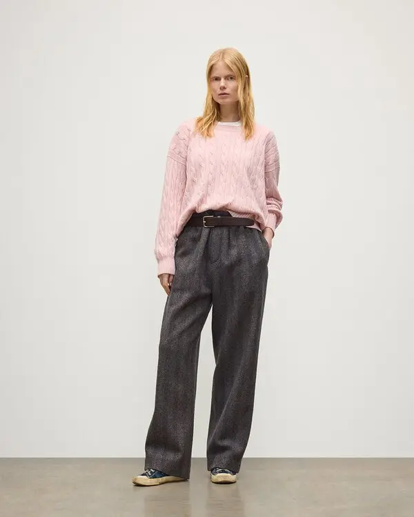 Johnstons Of Elgin Cashmere Cable Knit Jumper