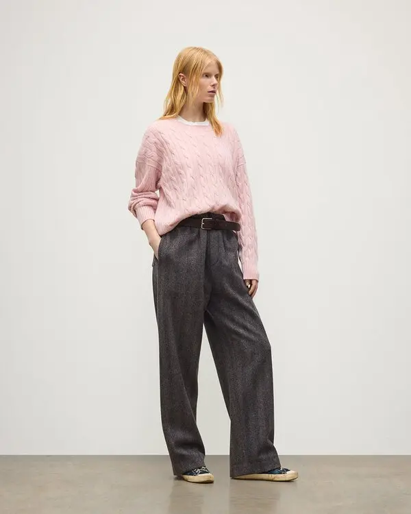 Johnstons Of Elgin Cashmere Cable Knit Jumper