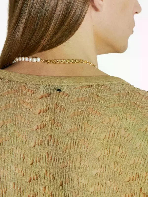 ALAN CROCETTI Chain And Pearl Necklace