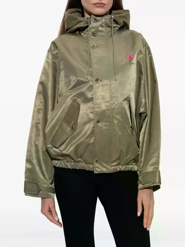 Kenzo Floral Print Hooded Jacket