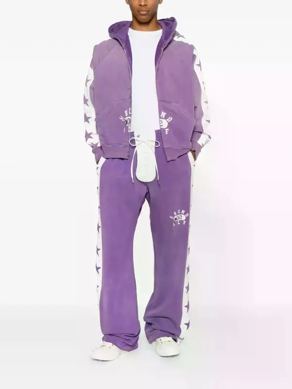 SECND SLF Star Print Zip-up Hoodie