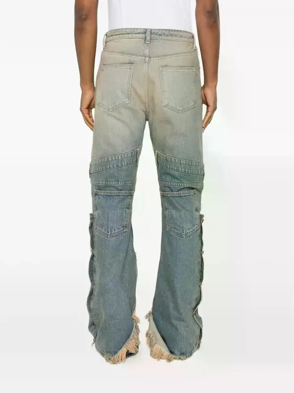 SECND SLF Patchwork Frayed Jeans