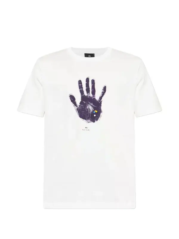 Paul Smith Hand-print T-shirt - White