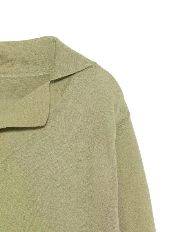 SYSTEM Knitted V-neck Short-sleeve Top