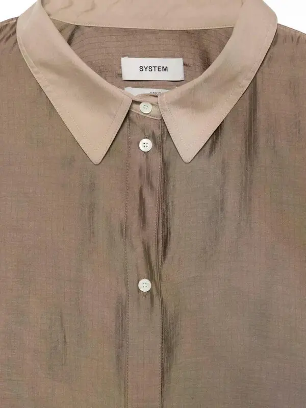 SYSTEM Long-sleeve Button-fastening Shirt