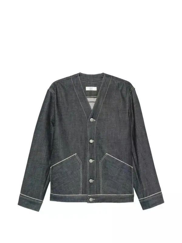 3DICI Contrast Stitch Denim Jacket - Blue