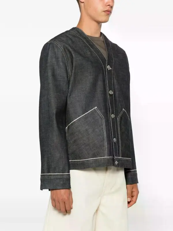 3DICI Contrast Stitch Denim Jacket