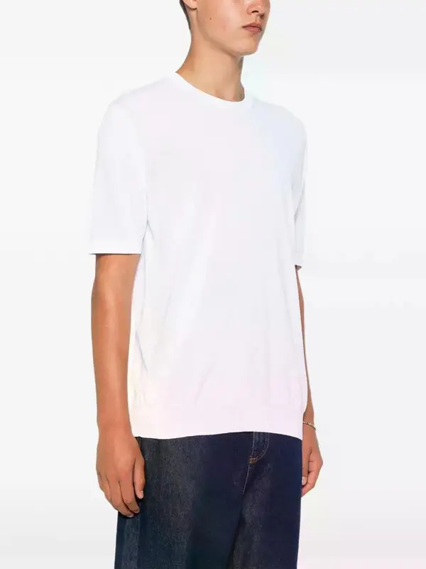 ROBERTO COLLINA Ribbed-trim T-shirt